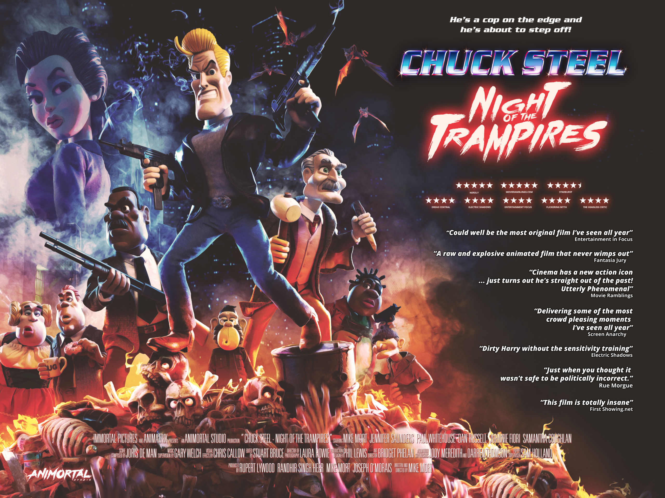 Crítica de Chuck Steel: Night of the Trampires de Mike Mort (Prime ...